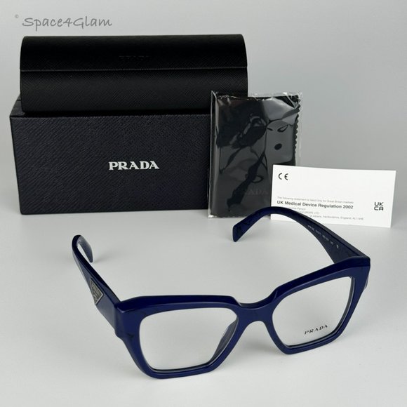 Prada | Accessories | New Prada Pr9zv 8d1o1 Marmo Blue Baltico Square ...